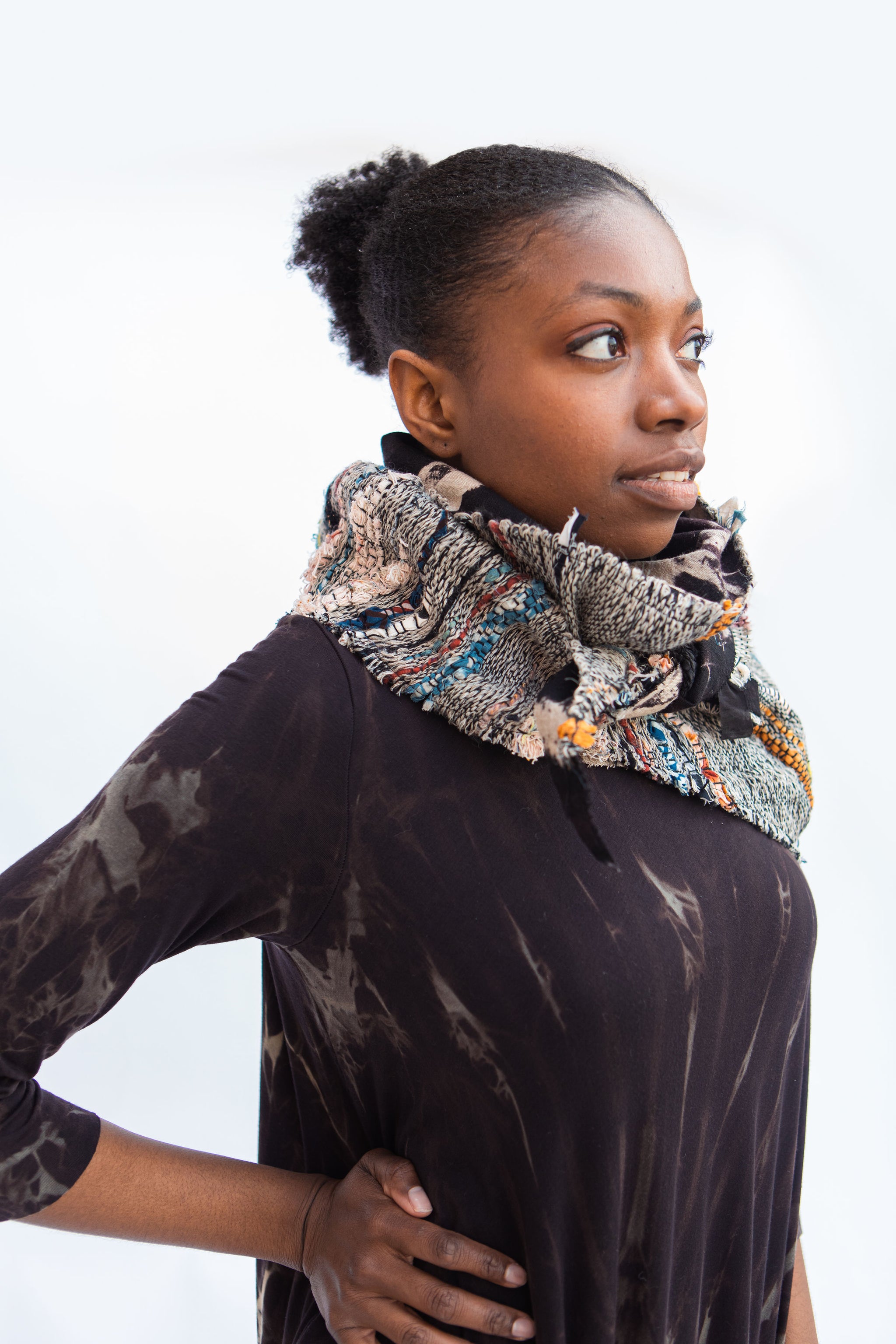 Studio-Woven Zero Waste Triangle Scarf | Megan-Ilene